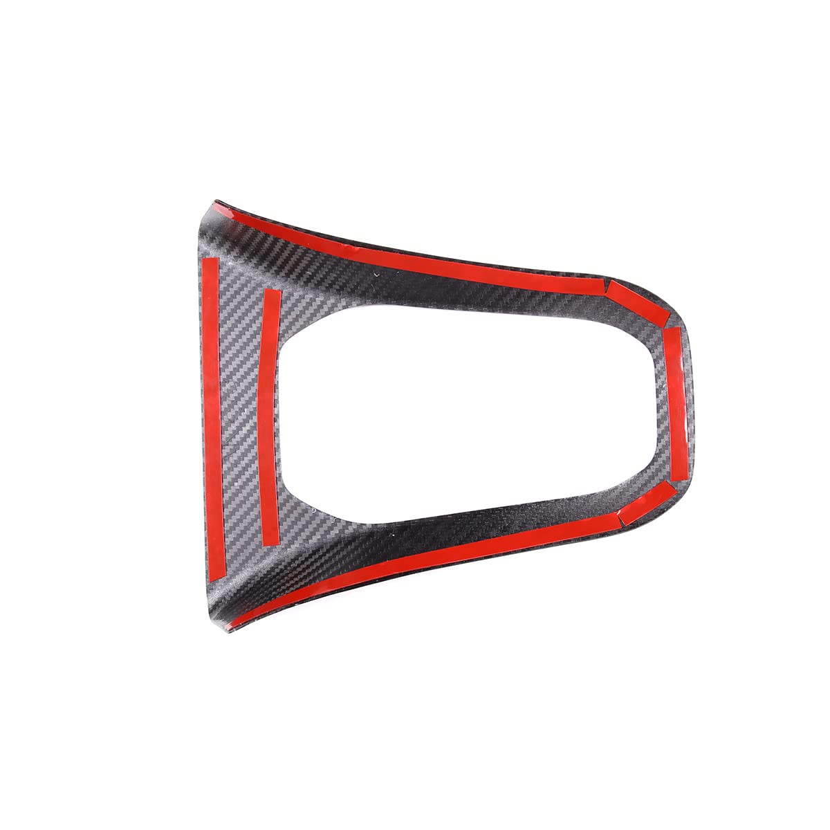 RURZTDAKM Car Center Console Dashboard Horn Decorative Protector Cover,Real Carbon Fiber Trim,Fit for Toyota Supra GR A90 A91 MK5 2019-2022,Auto Interior Accessories (Black Carbon Fiber)