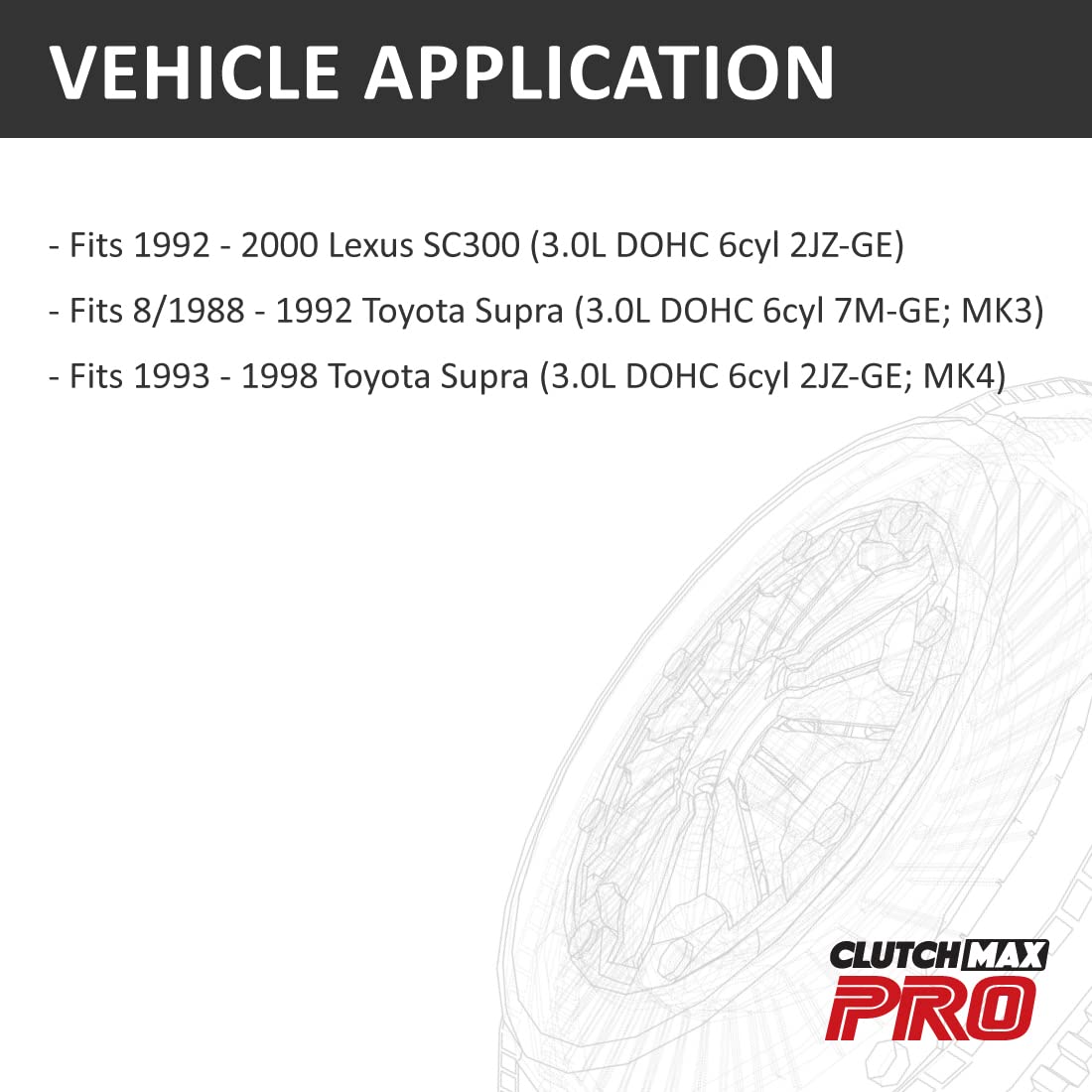 ClutchMaxPRO Performance Stage 4 Clutch Disc Plate with Alignment Tool Compatible with 1988-1998 Toyota Supra MK3 7MGE MK4 2JZGE 1992-2000 Lexus SC300 W58 (CPLC56024R4DEAT-16085-ST4)
