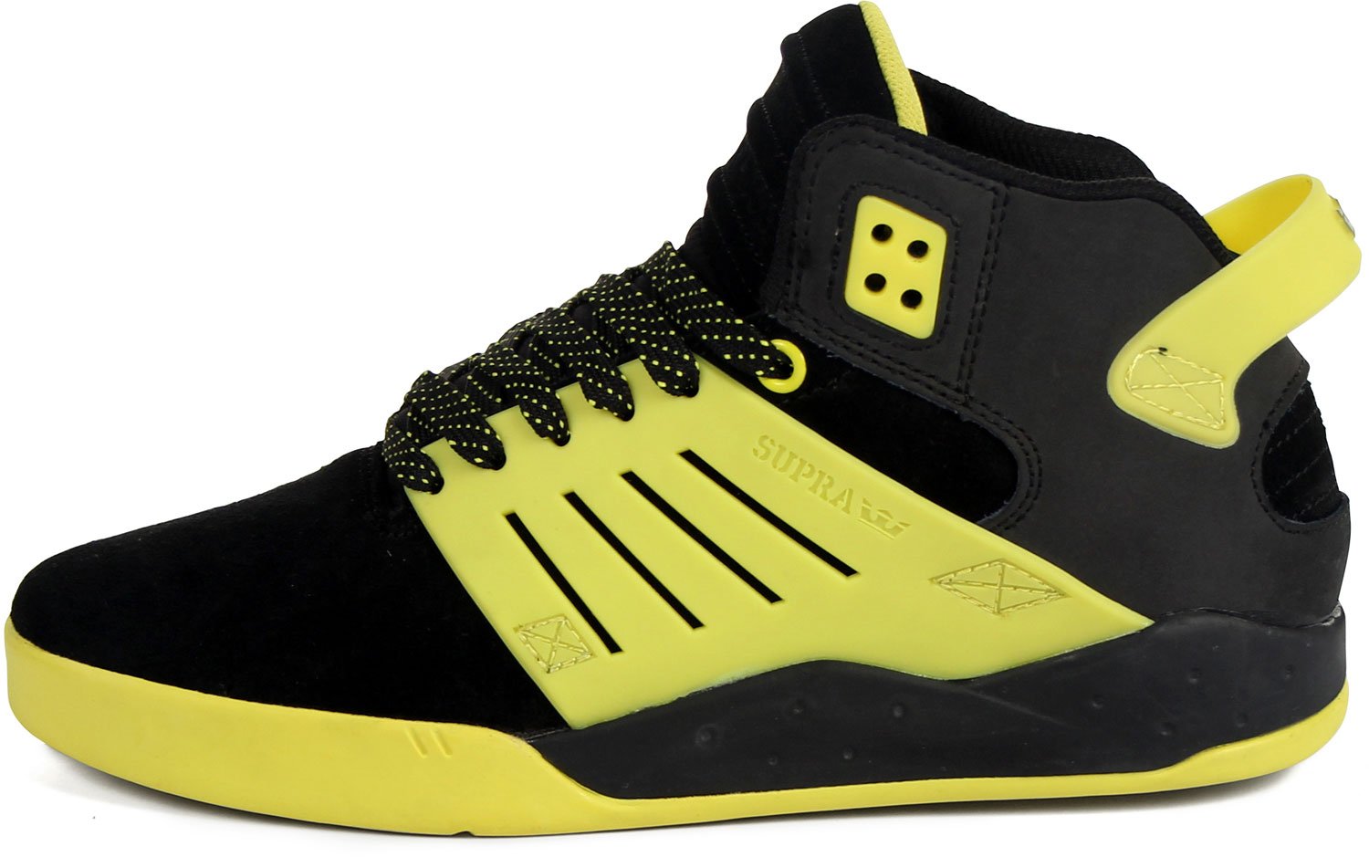 Supra Skytop III Skate Shoe - Women's Black/Yellow, 7.5