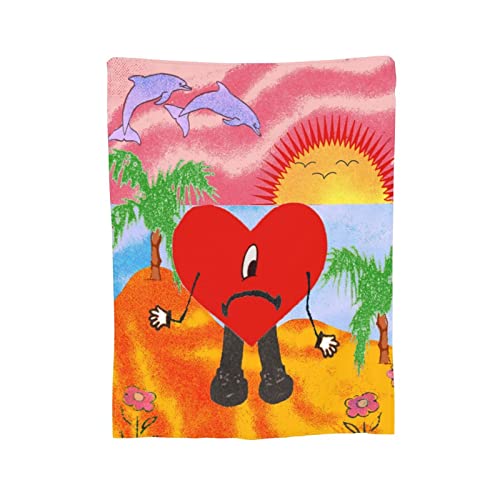 Throw Blankets Bad Cute Bunny Blanket Bedding Blankets Sofa Blankets Flannel Blankets Air Conditioning Blanket Multicolor 50inchx40inch
