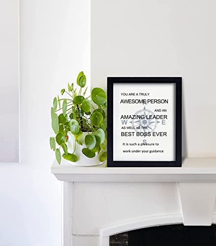 Cool Office Art Decor, Black Picture Frame 8x10, Wooden Photo Frame, Cleal Hanging Wood Poster Frame 9x11"