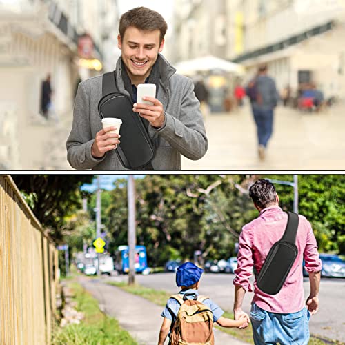 MVRPDXC Carrying Case for Steam Deck Console & Accessories, Shockproof Hard Shell Protective Crossbody Shoulder Chest Backpack with Pockets Fit Console for Travel and Home Storage