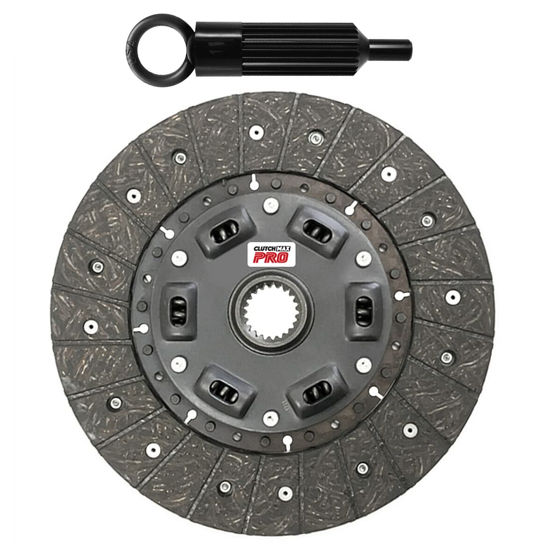 ClutchMaxPRO Performance Stage 1 Clutch Disc Plate with Alignment Tool Compatible with 1987-1992 Toyota Supra Turbo 3.0L 7M-GTE 5-speed R154 MK3 (CPLC56024R1DEAT-16063-ST1)