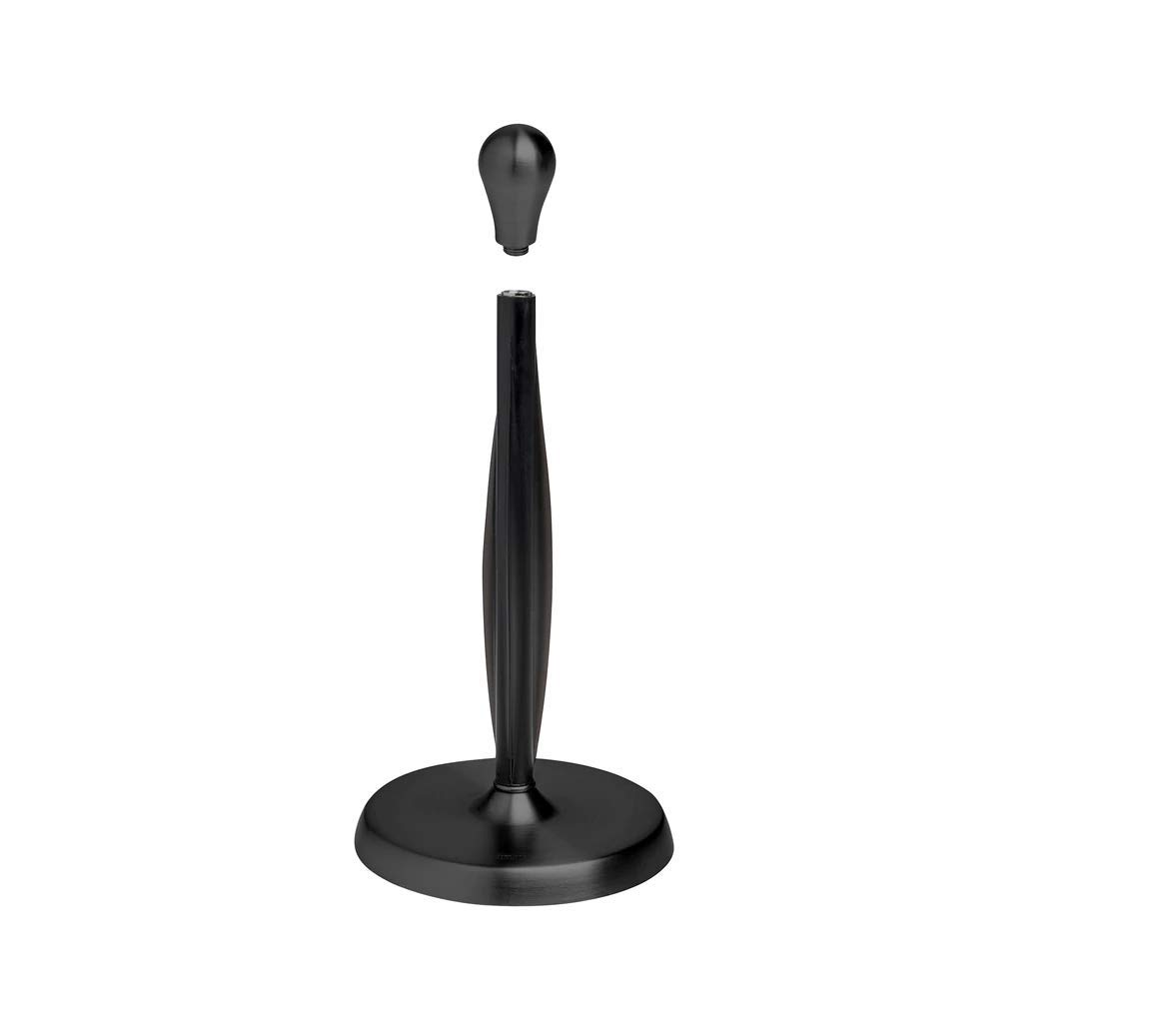Umbra Tug One-Handed Tear Modern Paper Towel Holder, Black