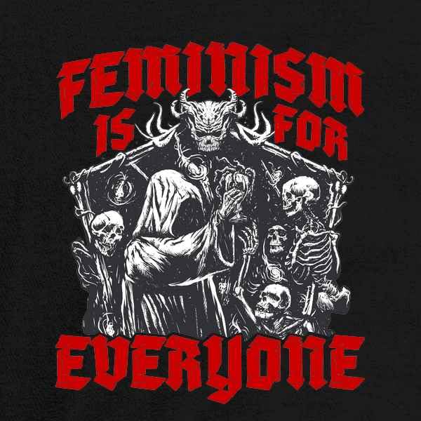 Pop Threads Feminism is for Everyone Metal Punk Emo Goth Infant Baby Boy Girl Bodysuit Black 6M