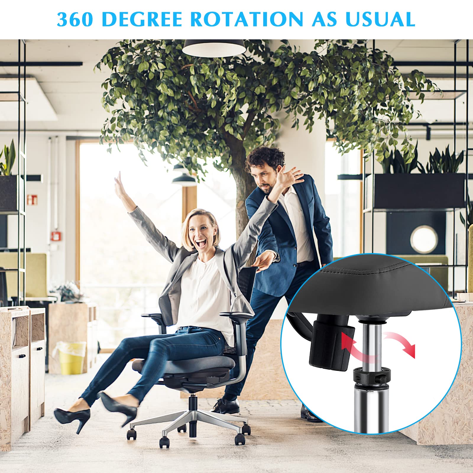 Minewill Fix Sinking Office Chair-Chair Saver Kit (Stainless Steel Shaft,Wrench and nut),Office Chair Gas Lift Cylinder Holder,Saver for Stop Sinking Without Cylinder Replacement, No Tools Required
