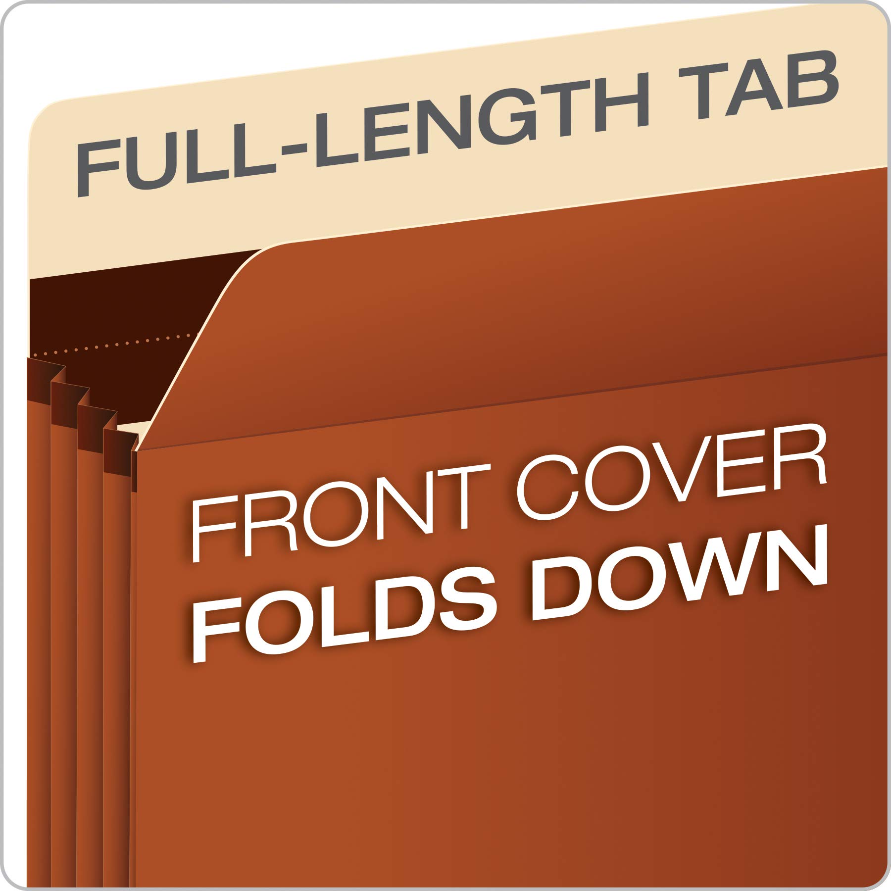 Pendaflex Expanding Accordion File Pockets, Extra Durable, Expands 3.5", Legal Size, Reinforced with Dupont Tyvek Material, 10/Box (15423)
