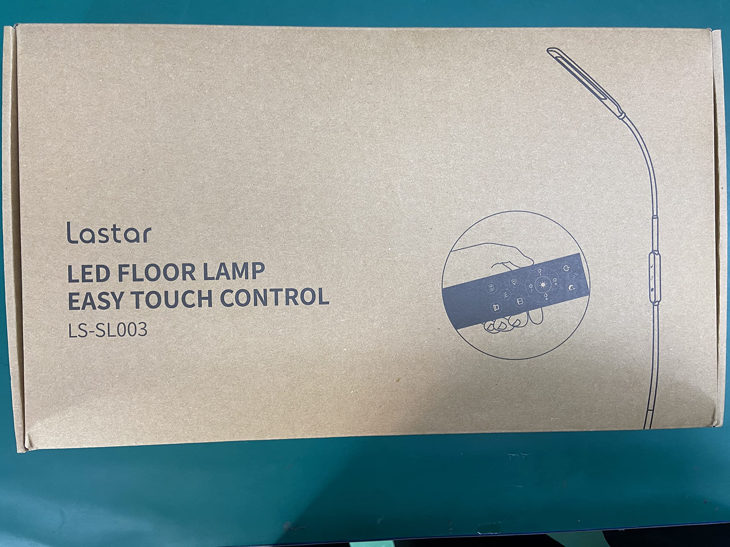 LED Floor Lamp, Laster Reading Standing Lamps with Remote and Touch Control for Living Room, Bedroom, Office with 4 Color Temperature & 4 Brightness Levels, 1H Timer & Memory Function