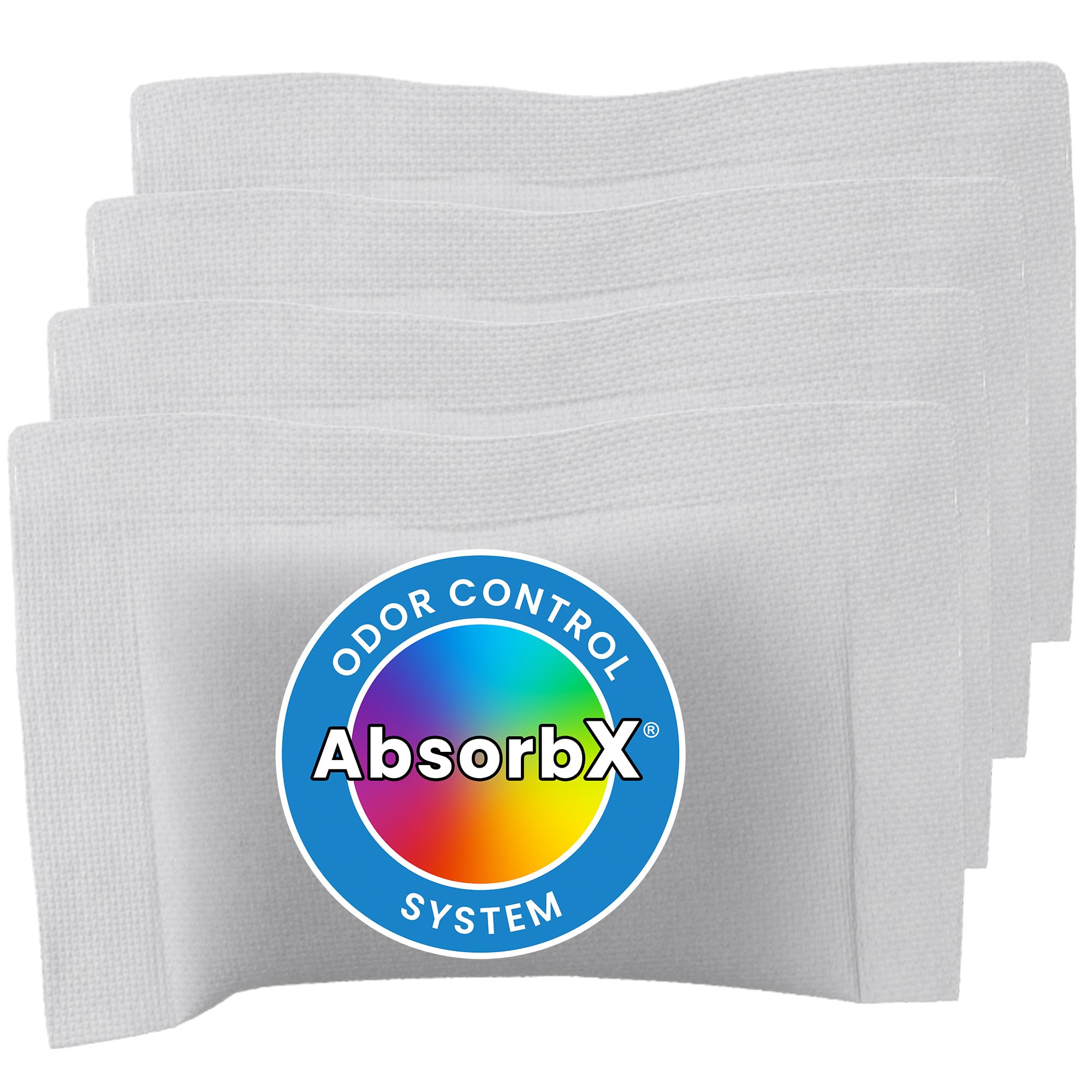 iTouchless 4-Pack AbsorbX Odor Filter Deodorizers, Absorbs Trash Odors, All Natural Activated Carbon, Biodegradable, for use with 8 Gallon and Larger Trash Cans