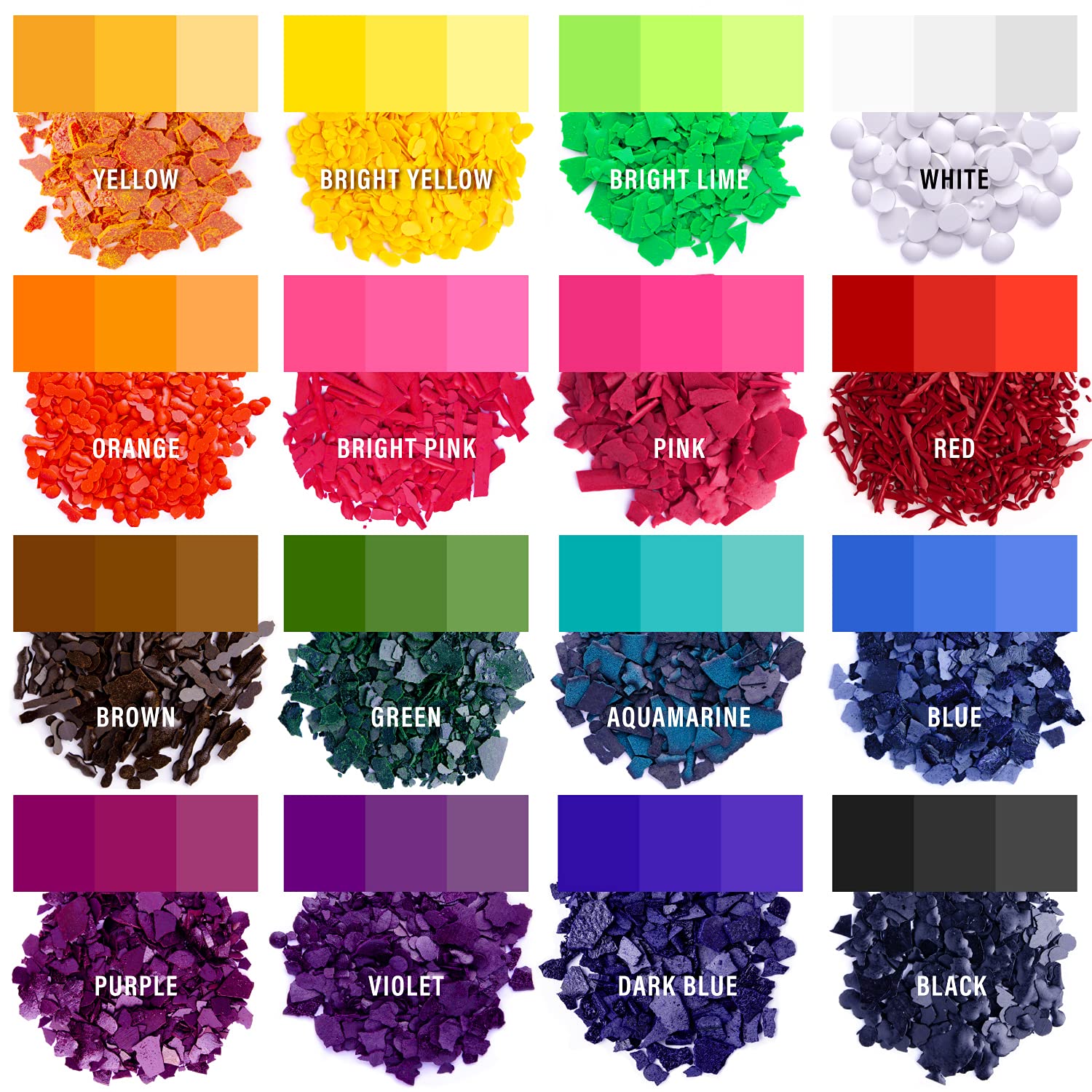 Candle Dyes for Candle Making - Wax Dye for Candle Making - Сandle Сolor Dye for Soy Wax - Wax Dye Flakes - Candle Wax Dye Color Chips - Сandle Dye for Soy Candle Making