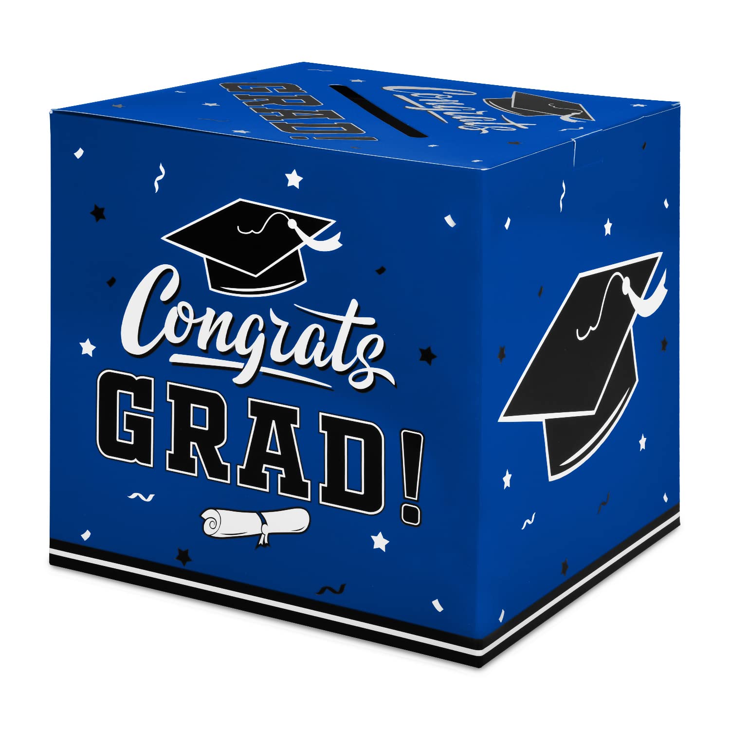 Gatherfun Graduation Party Decorations Graduation Box Graduation Card Box for Graduation Gift Graduation Party Favors Decor Party Supplies Blue