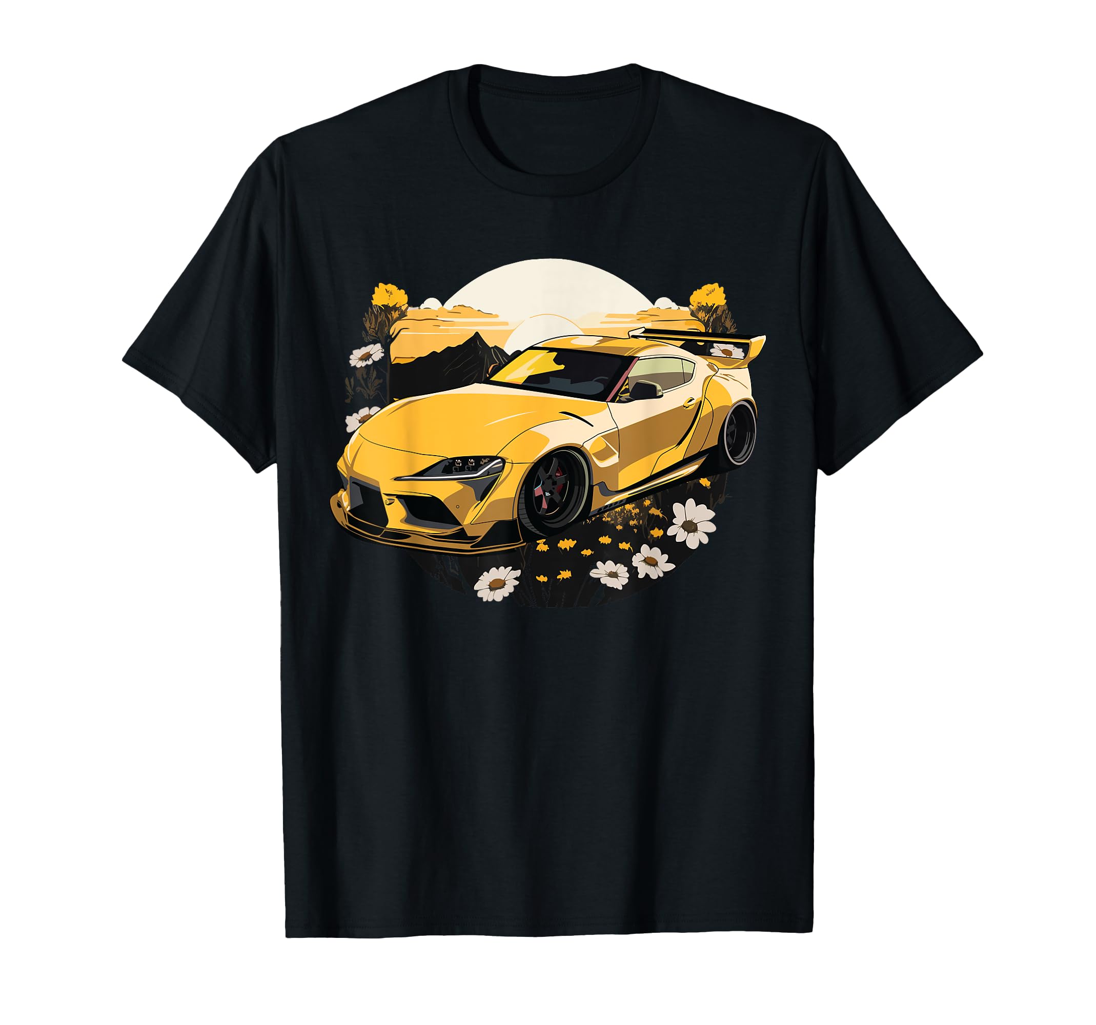 JDM Supra MK5 GR Daisy Flowers 2JZ Stance Graphic T-Shirt T-Shirt