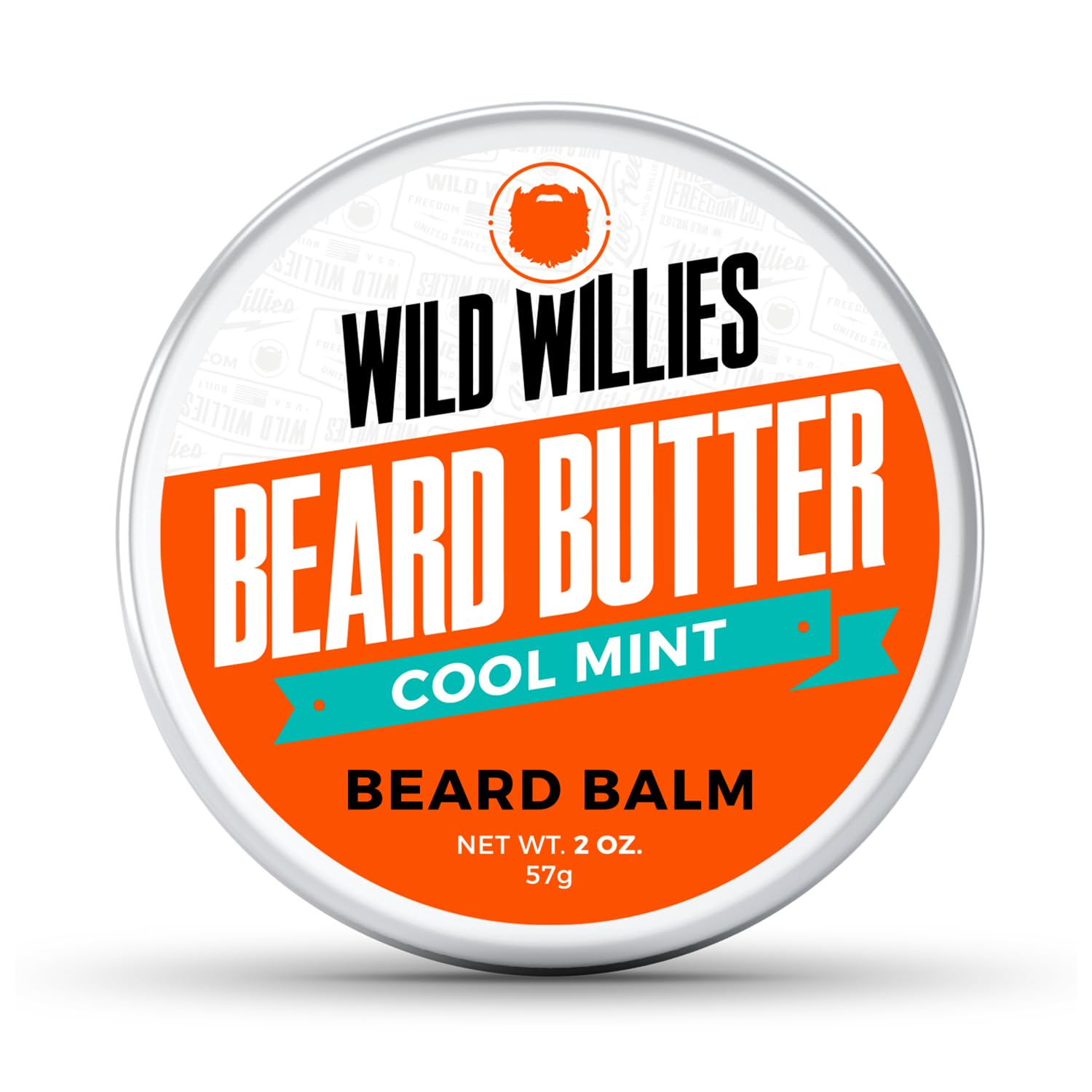 Premium Beard Balm Leave-In Conditioner by Wild Willies - Natural, Organic Ingredients Promote Fast Beard Growth, Removes Itch & Dandruff - Beard Butter Restores Moisture - 2 Oz, Cool Mint Scent