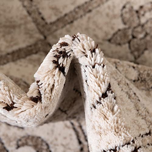 Rugs.com Nepal Collection Rug β 8X10 Oval Dark Beige Medium Rug Perfect for Living Rooms, Large Dining Rooms, Open Floorplans