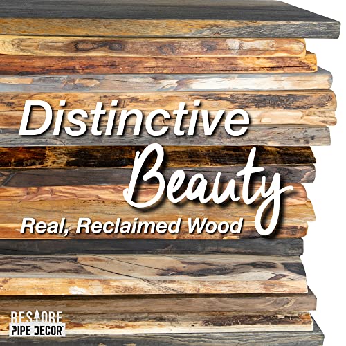 PIPE DECOR 36β Sustainable Sunset Cedar Live Edge Wood Shelf (Wood Only) 2-Pack