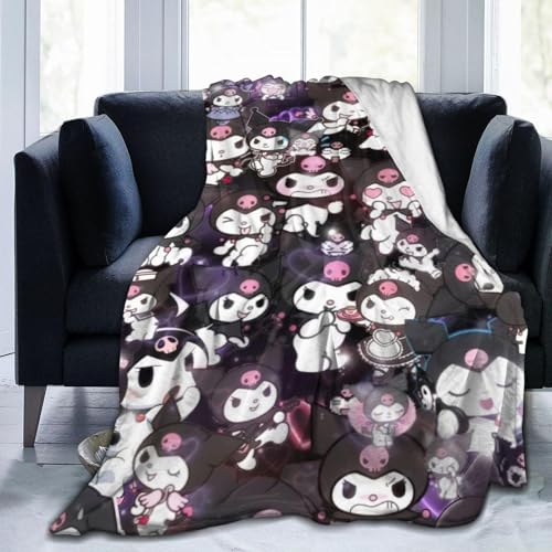 Kawaii Super Soft Blanket Cute Blanket All Season Flannel Fleece Blanket for Kids Adult Sofa Bedding 40"x 50"