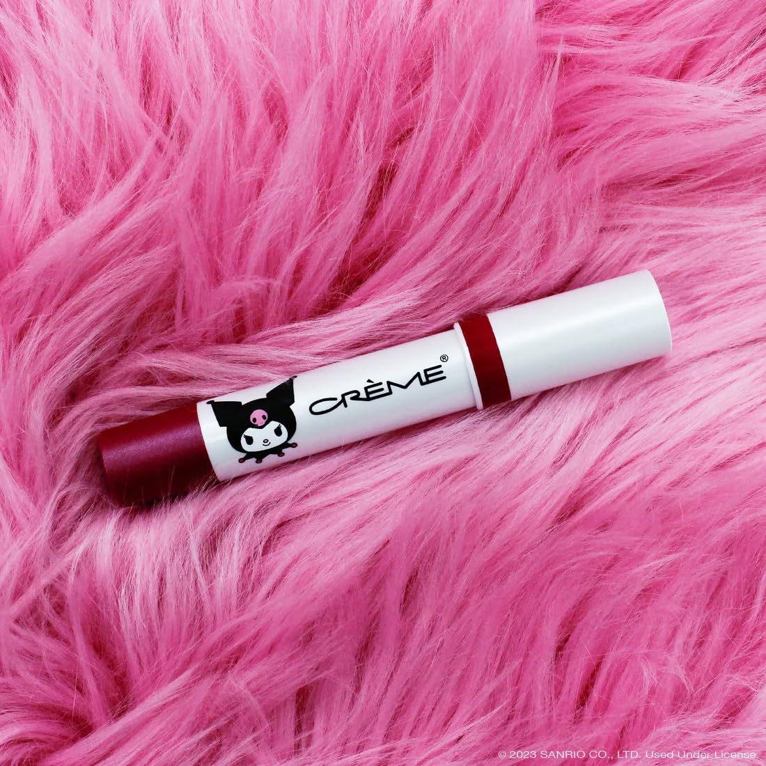 The Crème Shop Kuromi Hello Lippy Tinted Moisturizing Lip Balm, Korean Lip Tint - Angelic Rose