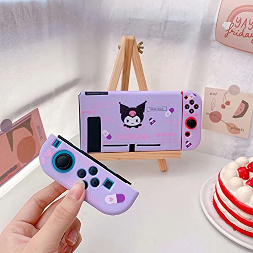 Protective Case for Nintendo Switch,Cute Kawaii Cartoon Design Cover - Shock-Absorption and Anti-Scratch Fashion Cool Switch Game Shell for Girls Kids Women