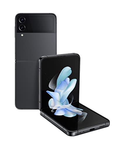 SAMSUNG Galaxy Z Flip 4 Cell Phone, Factory Unlocked Android Smartphone, 256GB, Flex Mode, Hands Free Camera, Compact, Foldable Design, Informative Cover Screen, US Version, Graphite