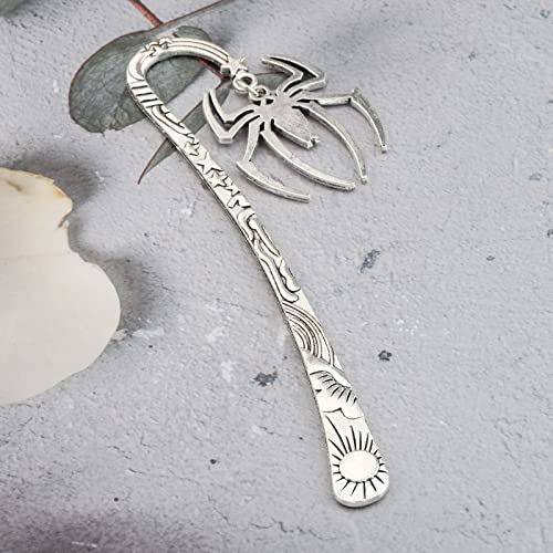 bobauna Spooky Spider Bookmark Spooky Charm Bookmark Gift for Spider Lover Book Lover Bookworm (Spider Bookmark)