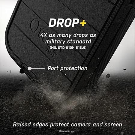 OtterBox Defender Series Rugged Case for iPhone 13 (NOT Mini/Pro/Pro Max) Case Only - Non-Retail Packaging - Happy Purple - with Microbial Defense