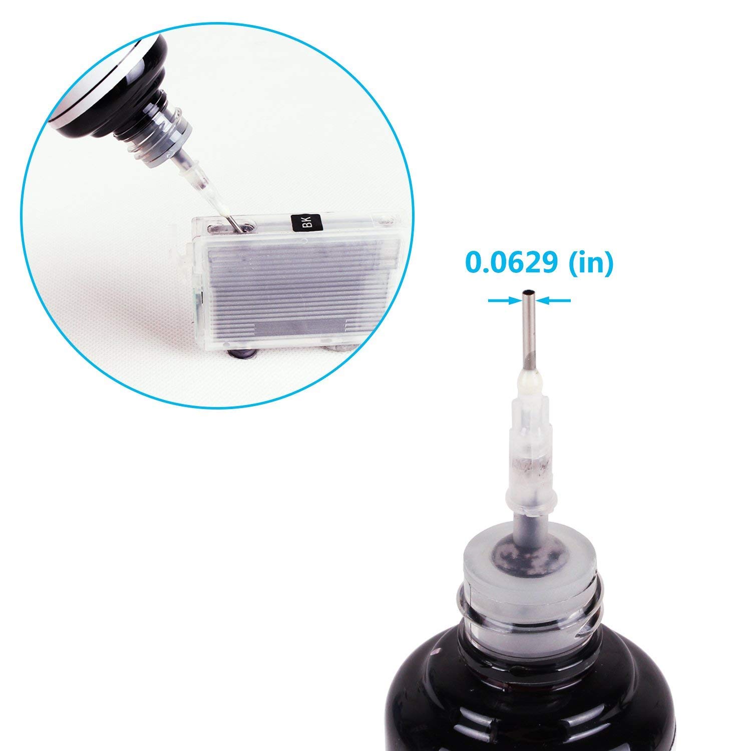 CoYlBod 6 Colors Sublimation Ink Refilled Bottles for Epson Artisan 1430 1400 835 L805 L800 837 710 810 700 725 730 Printers,Sublimation Ink 6 Colors Refill Ink kit for Refillable Cartridges CISS