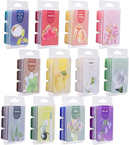 YIIA Scented Wax Melts, Wax Cubes, Scented Wax Melts for Warmer, Scented Wax Melts Wax Cubes for Relaxing Aromatherapy,Spa, Bath, Yoga(12 x2.5oz)