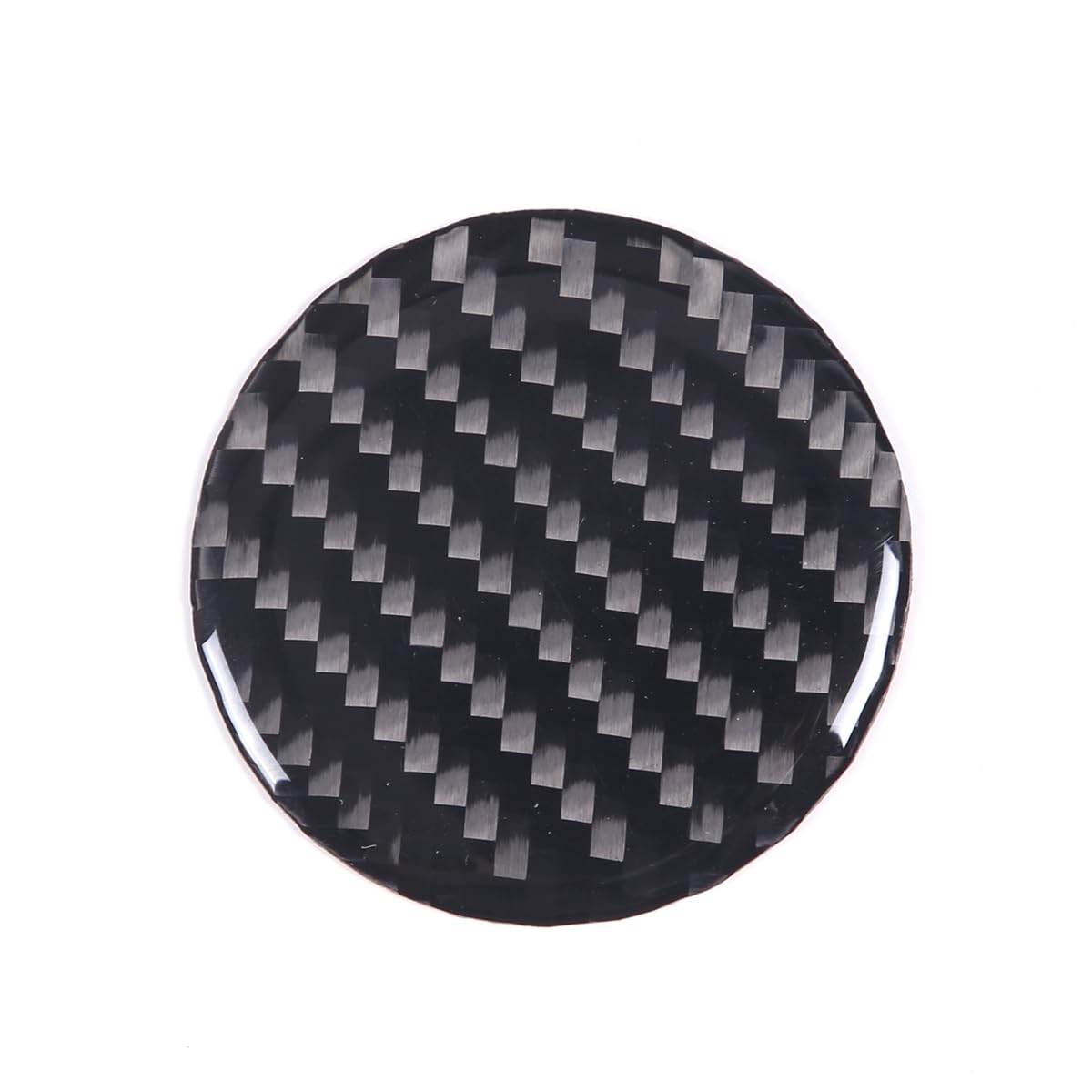 Daeiclru Soft Carbon Fiber Central Control Multimedia Knob Cover Trim Fit for Toyota Supra GR A90 A91 MK5 2019-2022, Car Multimedia Knob Switch Button Cover Trim (Black)
