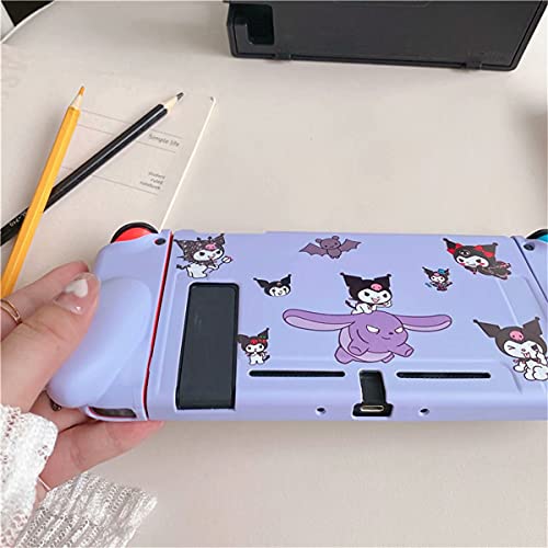 Cute Kawaii Cartoon Design Cover Protective Case for Nintendo Switch - Anti-Scratch Soft Slim Grip Cover Shell Fashion Cool Switch Game Shell for Girls Kids Women - (B)