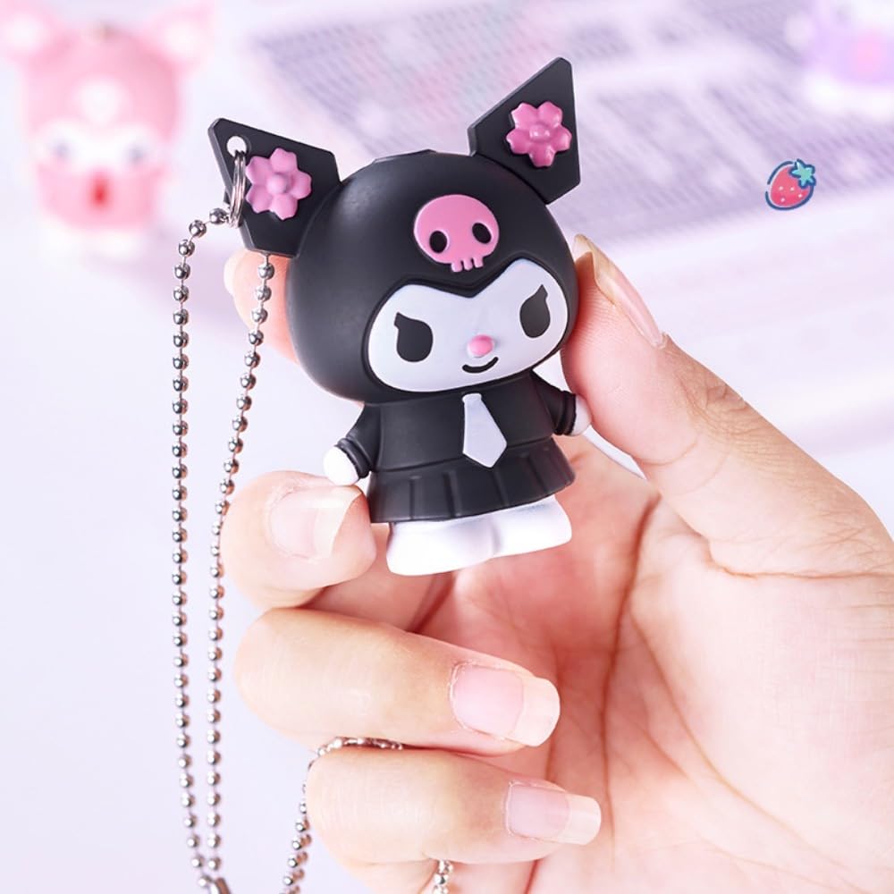 Aimery Kuromi Lighter, Kawaii Lighter, Cool Lighter, Anime Lighter, Anime Keychain Cute & Cool Keychain Accessories for Girls (Purple)