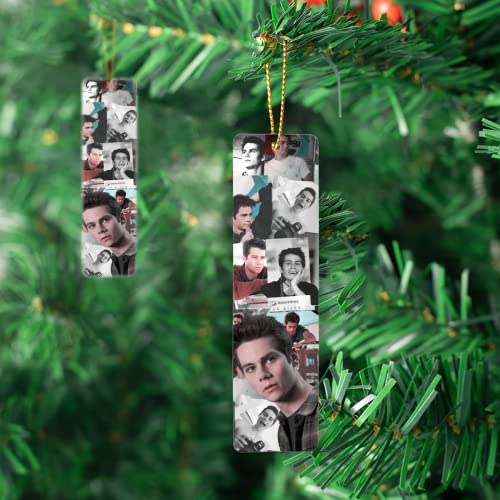Bookmarks Ruler Metal Stilinski Bookography Wolf Bookworm Actor Measure Reading Tassels for Book Bibliophile Gift Reading Christmas Ornament Markers Bookmark