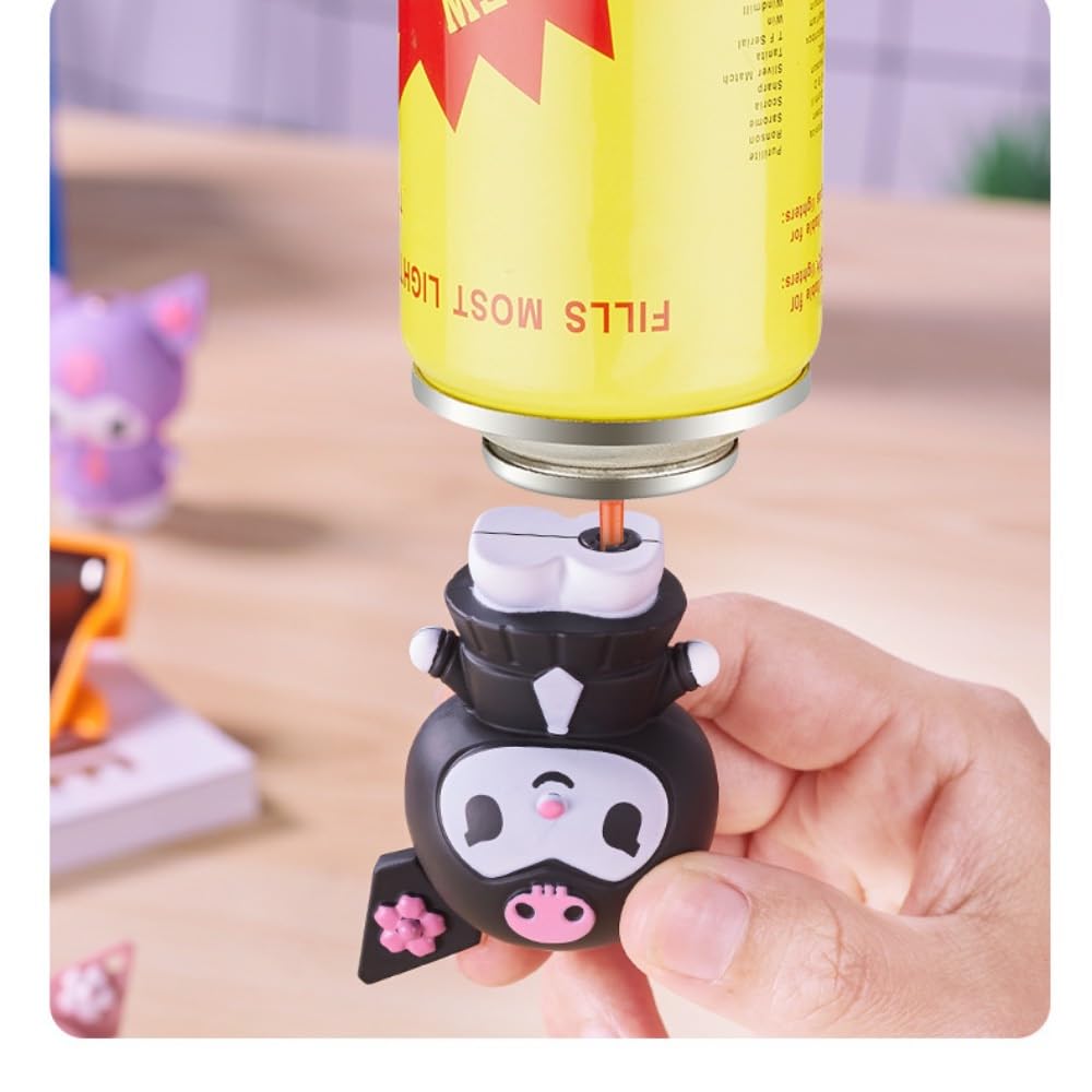 Aimery Kuromi Lighter, Kawaii Lighter, Cool Lighter, Anime Lighter, Anime Keychain Cute & Cool Keychain Accessories for Girls (Purple)