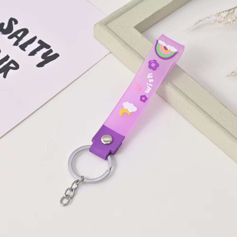 JADOUR Anime Sanriio wallet with cinnamon roll accessories necklace bracelet badge keychain lanyard small wallet for women (kurome)