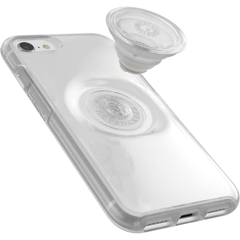 OtterBox Otter + POP Symmetry Series Clear Case for iPhone SE (3rd and 2nd gen) and iPhone 8/7 , Polycarbonate - Clear