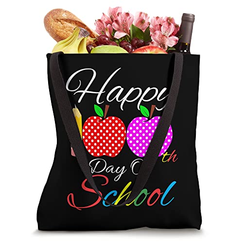 Happy 100th Day Of School 2023 For Teachers Kids Boys Girls Tote Bag