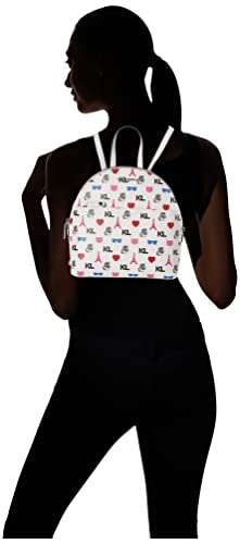 Karl Lagerfeld Paris womens Cara Messenger Cross Body, Multi/White Adele, One Size US