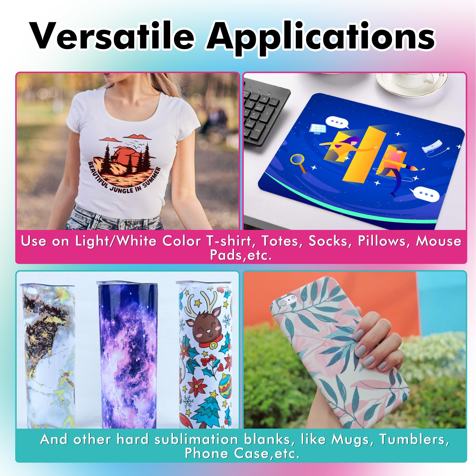Koala Premium Sublimation Ink for ET Series Inkjet Printers ET-2400 ET-2800 ET-2803 ET-2850 ET-2720 ET-2760 ET-4800 ET-3760 ET-7720 ET-15000 /Upgrade Version/Auto-Fill