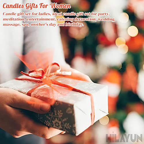 6 Pack Scented Candles Set for Thanksgiving Christmas Gift, Soy Wax Stress Relief Aromatherapy Candles, Relaxation Gift Baskets for Women, Great Gift Ideal for House-Warming and Birthday