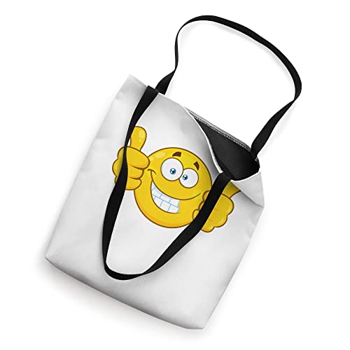 Two Thumbs Up Smiley Face Tote Bag