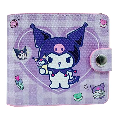 Cute Wallet Cartoon Wallet Leather Wallet Birthday Gifts for Men Women (ku-aixin9b)