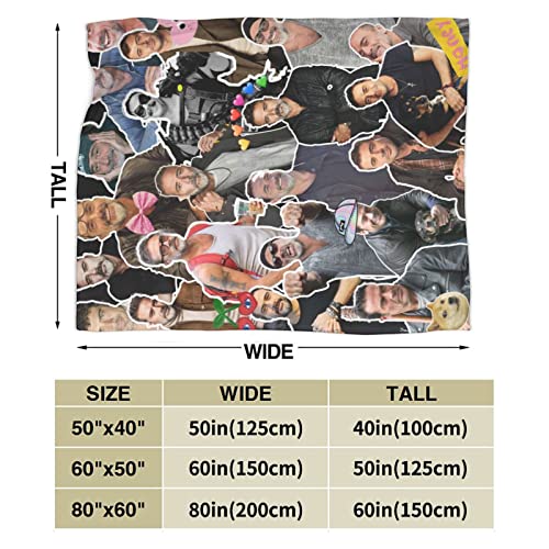Blanket Jeffrey Dean Morgan Soft and Comfortable Warm Fleece Blanket for Sofa,Office Bed car Camp Couch Cozy Plush Throw Blankets Beach Blankets