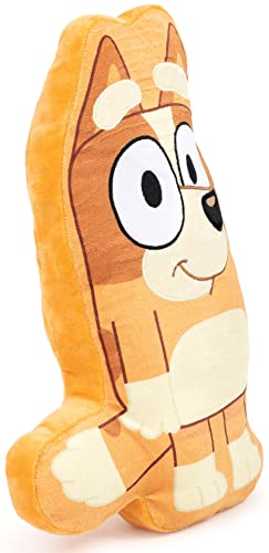 Bluey Bingo Shaped Decorative Pillow - Kids Super Soft Throw Plush Pillow - Measures 14 Inches (Official Bluey Product)