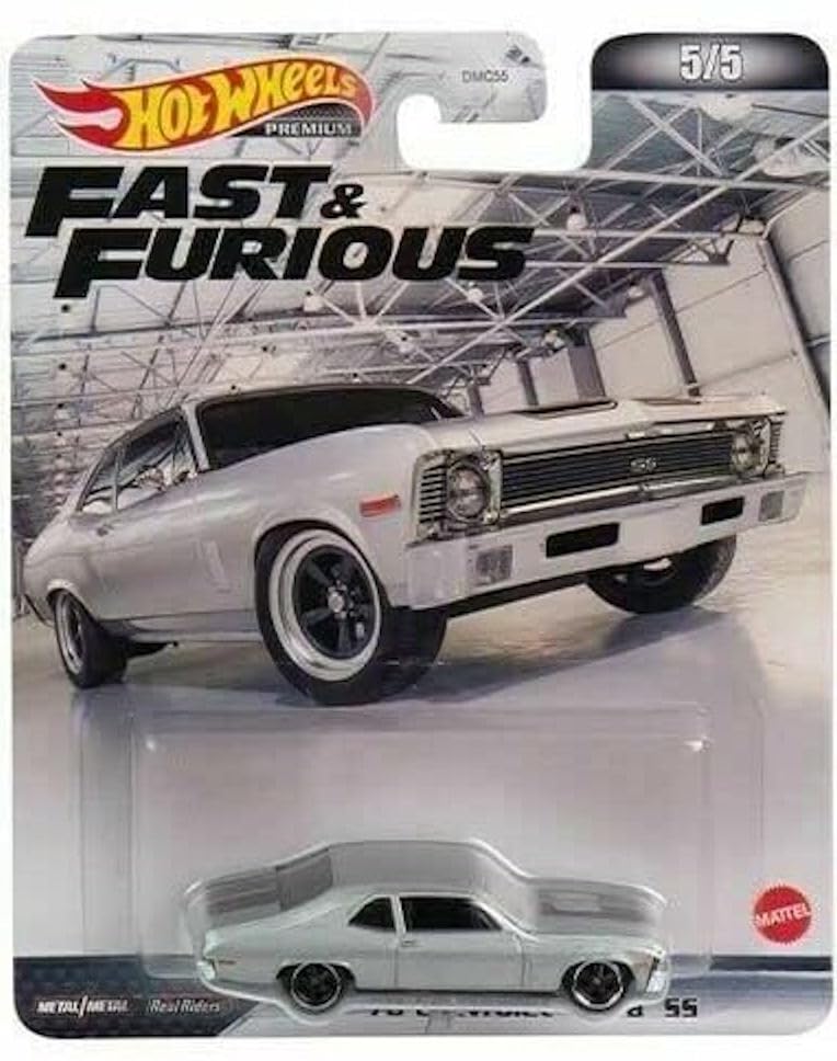 Hot Wheels Premium Fast & Furious 2022 Complete Set of 5 Diecast Vehicles from DMC55-957J Release