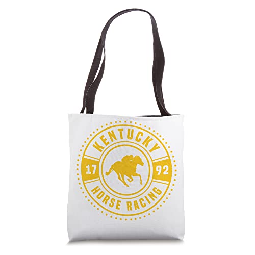 Kentucky Horse Racing Vintage KY Derby Horse Jockey Costume Tote Bag