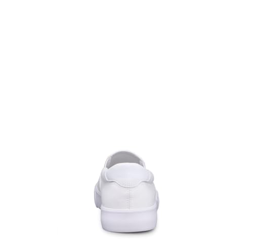 Lugz | Clipper Casual Sneakers for Men | Slip On Shoes for Men | Everyday Men Footwear, White/White, 9