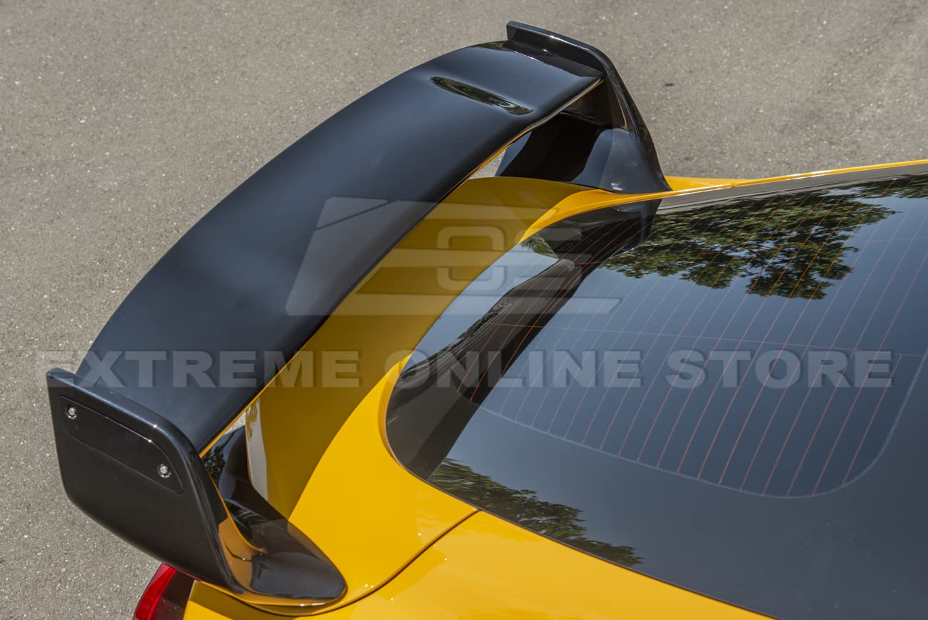 Extreme Online Store Replacement for 2020-Present Toyota A90 A91 Supra | ST Style Rear Trunk Lid Wing Spoiler (ABS Plastic - Painted Glossy Black)