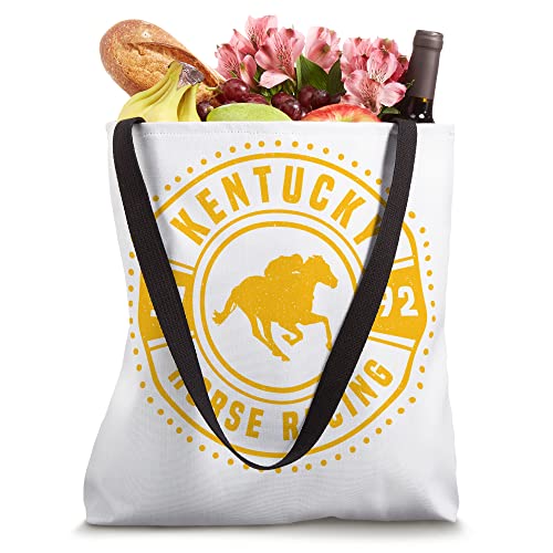 Kentucky Horse Racing Vintage KY Derby Horse Jockey Costume Tote Bag