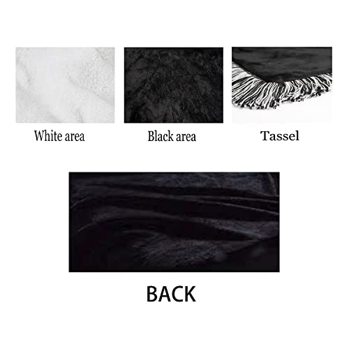 Tanawa 2 Pack Sublimation Blankets with 20 Printable Panel,Custom Personalised Blanks Baby Blankets Couch Sofa Bed Fuzzy,Warm Home Blanket with Tassel 60x40 Inch