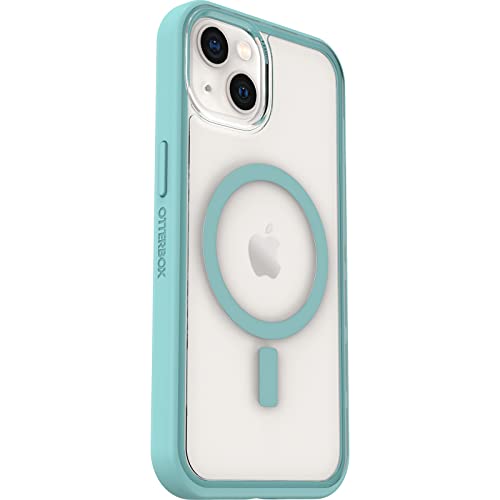 OtterBox Clear case with Colorful Grip Edge for iPhone 13 (ONLY) - Discovery (Clear/Light Blue)