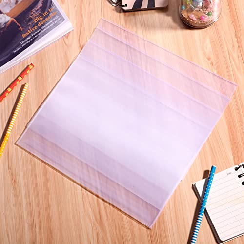Zerodeko 5Pcs Book Covers, 16K Clear Textbook Protector Covers, Plastic Covers, Waterproof, Reusable Jacket Covers for, Magazines, Comic Books